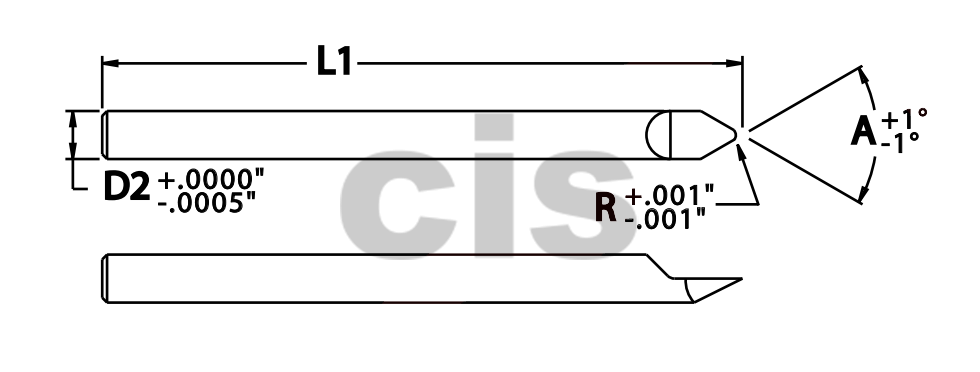 Special Engraving Cutters (Radiused) - CIS Tools