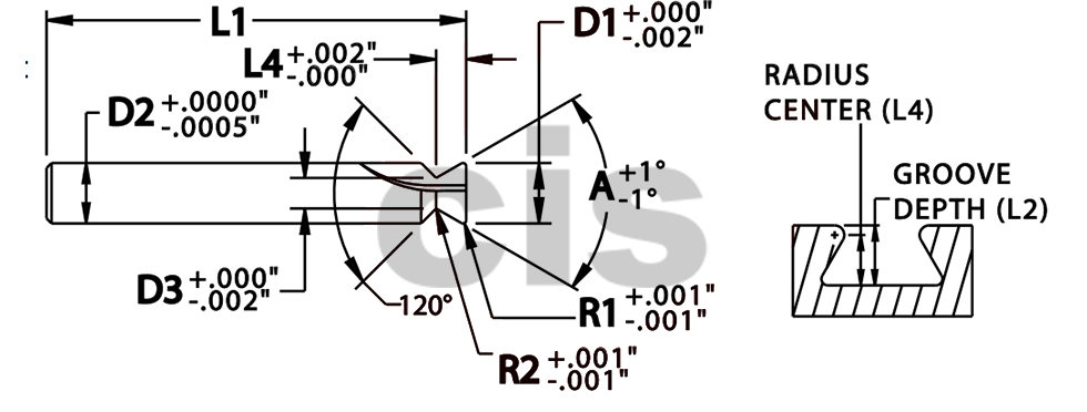 Special Dovetail Cutters (Neck Radius) - CIS Tools
