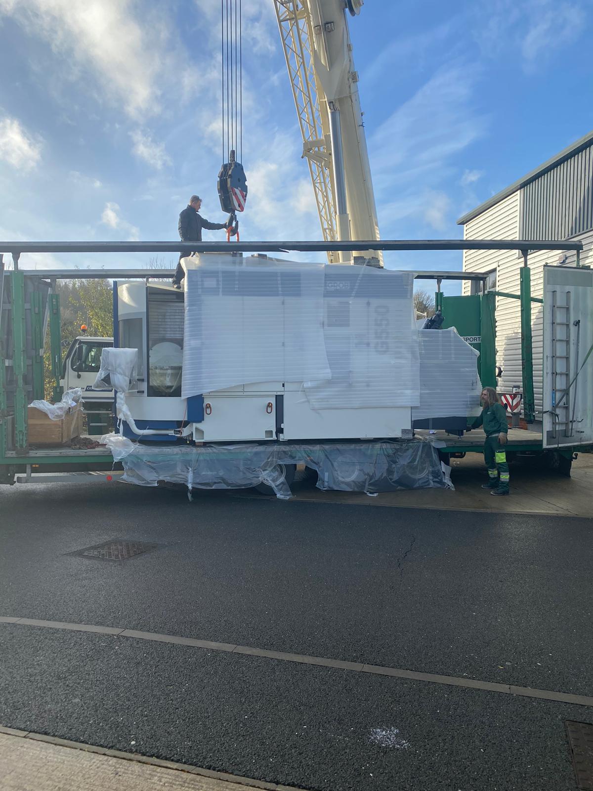CIS New GROB G550 5 Axis CNC Machine arrives at our PPC facility ...